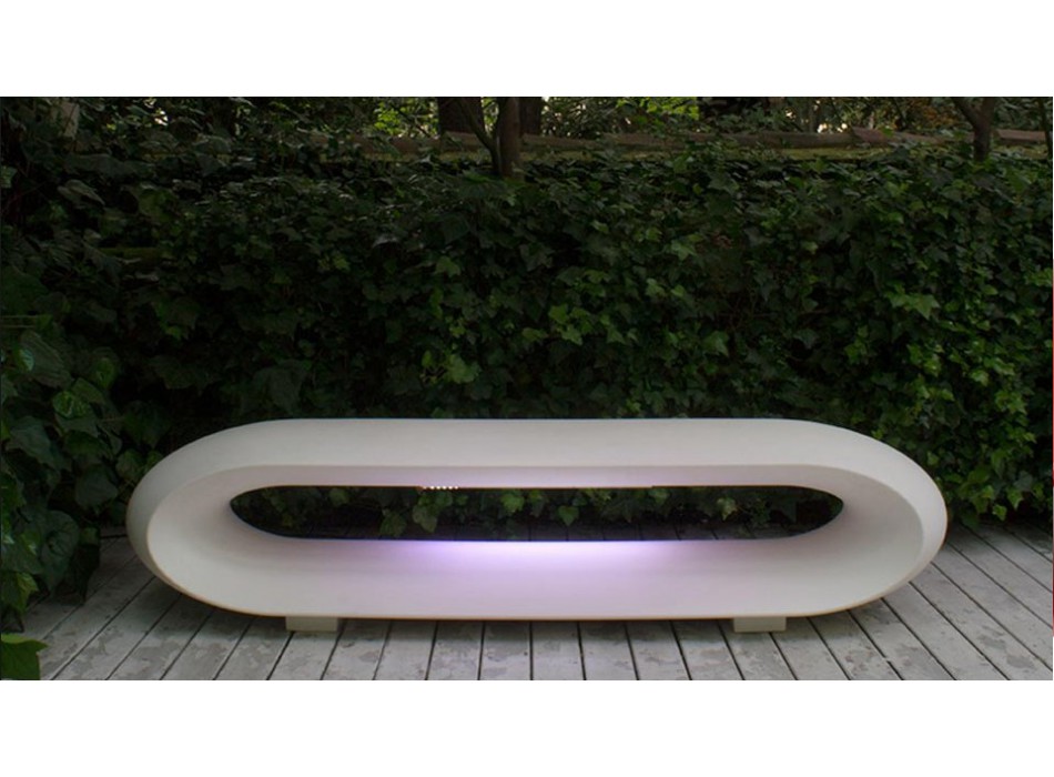 PANCHINA LOOP CON LUCE LED SERRALUNGA