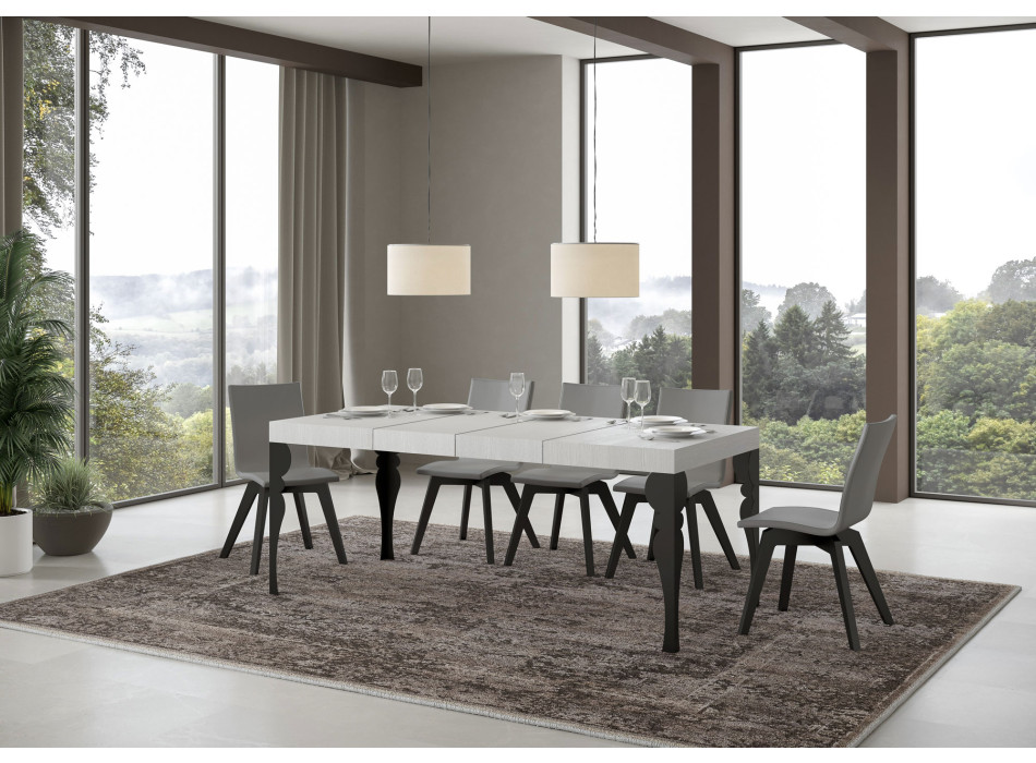 Tavolo allungabile 90x120/224 cm Paxon Premium telaio Antracite